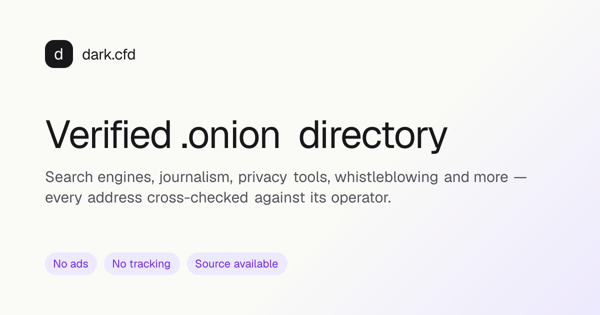 Dark web search engines: finding .onion links in 2026 — dark.cfd